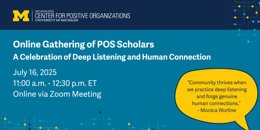 2025 Online Gathering of POS Scholars - Center for Positive ...